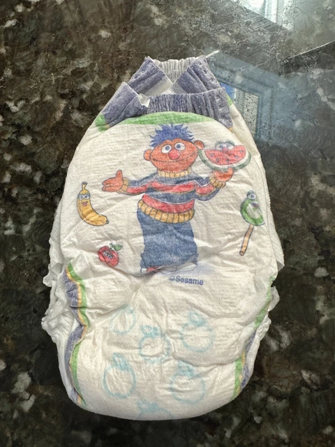 RARE VINTAGE 1 Pampers Pull up Size M 2000's Diapers Sesame Street ...