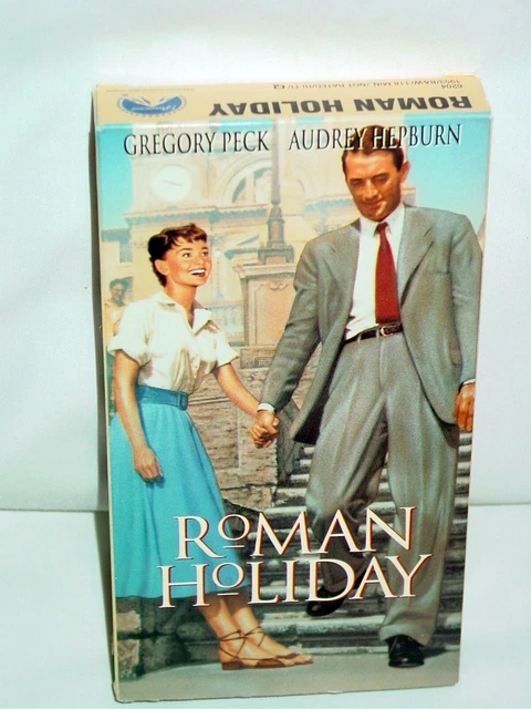 VHS TAPE ROMAN HOLIDAY Gregory Peck Audrey Hepburn Romantic Comedy 1953 ...