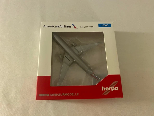 HERPA WINGS 1:500 American Airlines Boeing 777-300 ER 523950-001 EUR 59,00 - PicClick DE