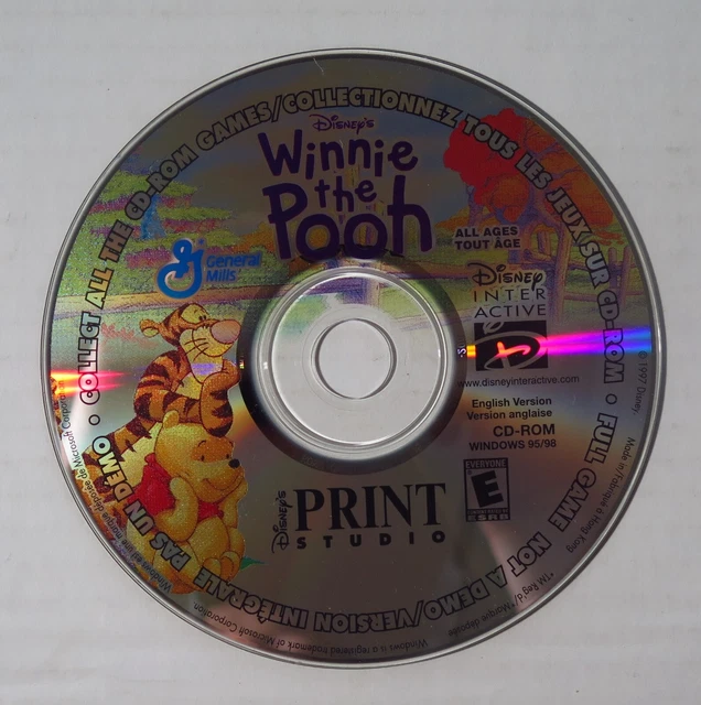 DISNEY WINNIE THE Pooh General Mills - Computer PC Windows - Disc Only ...