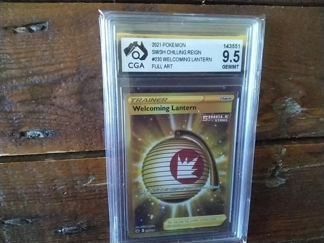 POKEMON VMAX GOLD secret graded promo welcoming lantern 230/198 v gx ex ...
