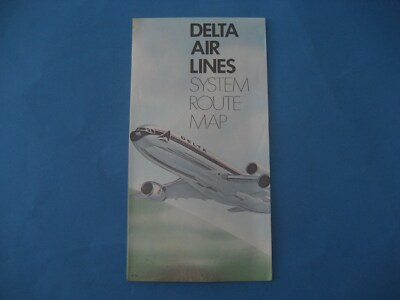 DELTA AIRLINES ROUTE System Map 1981 (446) £4.95 - PicClick UK
