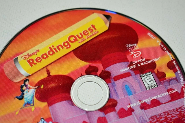 DISNEY'S READING QUEST with Aladdin (Vintage Windows 95/Macintosh CD ...