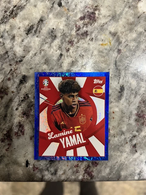 LAMINE YAMAL UEFA Euro 2024 Germany True Rookie Sticker - Blue Mega ...