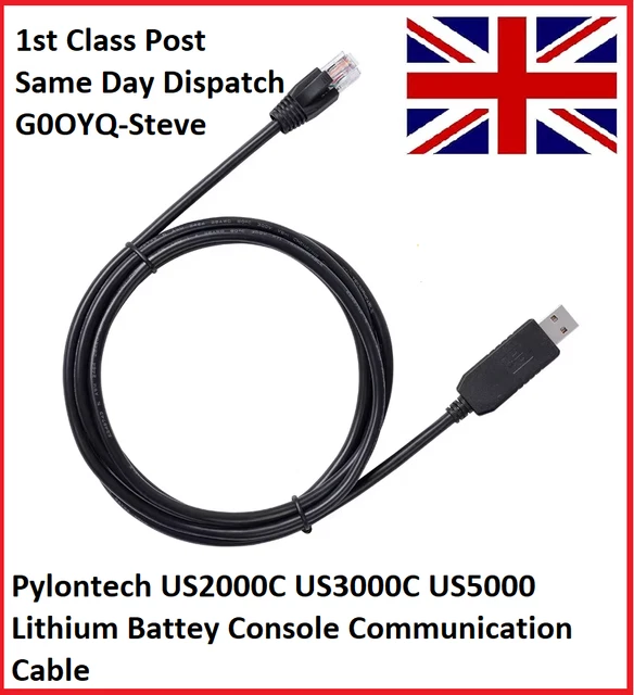 PYLONTECH BATTERY CONSOLE Cable US2000C US3000C US5000 Battery View ...