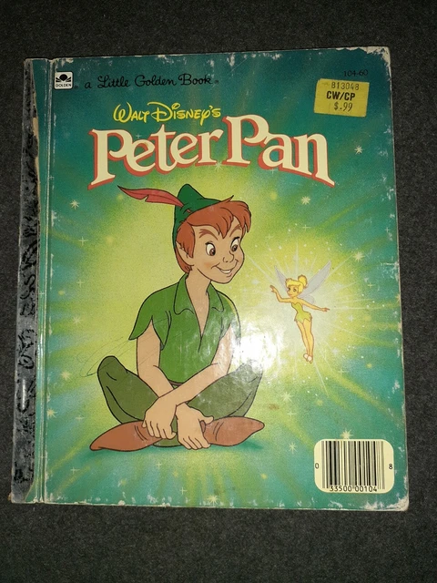 1989 A LITTLE GOLDEN BOOK WALT DISNEY'S Peter Pan, Disney Classics ...