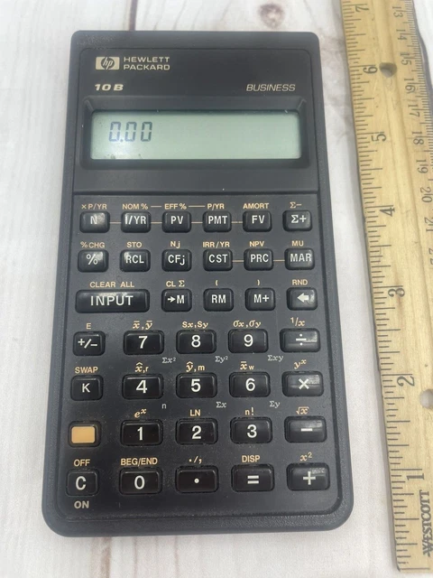 HEWLETT PACKARD HP 10B Business Calculator w/ Fresh Batteries Tested ...