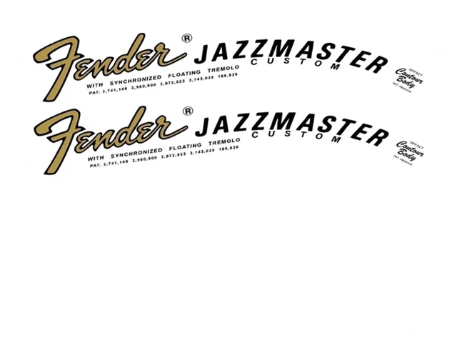 FENDER TELECASTER DELUXE Guitar Lefty Headstock Decal Waterslide Inlay ...