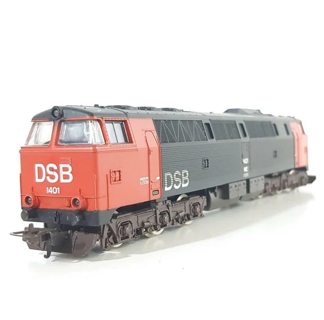 LIMA 208109 HO - DANISH DSB LIVERY CLASS MZ DIESEL LOCOMOTIVE No.1401 ...