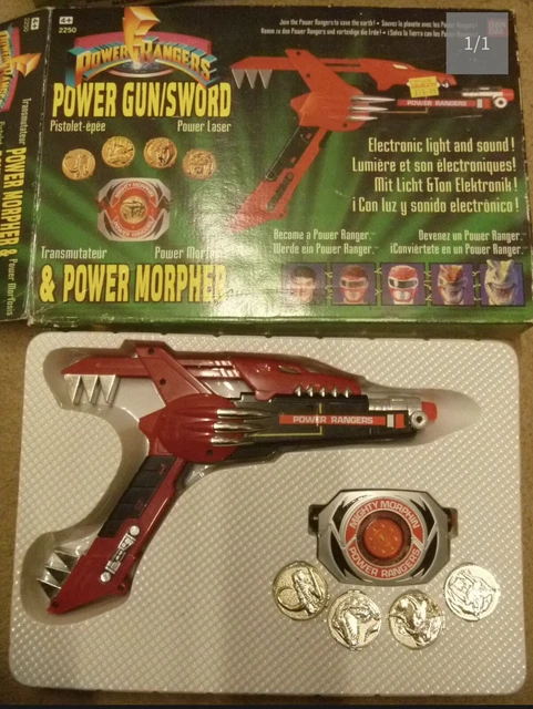MIGHTY MORPHIN POWER Rangers Power Morpher Power Gun Sword Bandai in ...