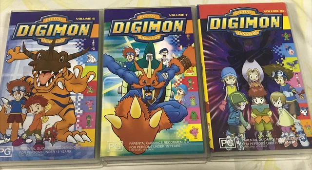 DIGIMON VHS BULK x3 Vol 6 7 10 Digimon Vintage 00s Memorabilia ...
