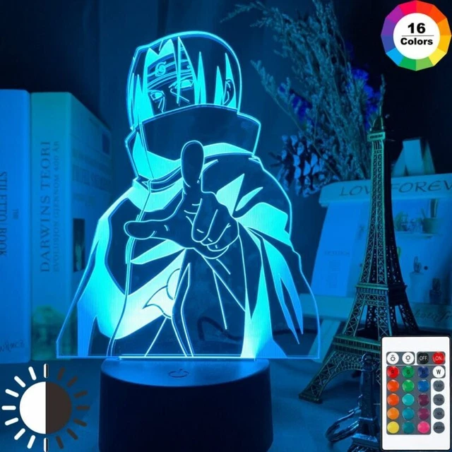 ITACHI UCHIHA 3D Led Night Light/Desk-Table Lamp Figure Anime Naruto ...