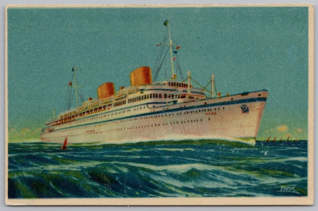 MV VICTORIA ITALIAN Line Passenger Ship £5.99 - PicClick UK