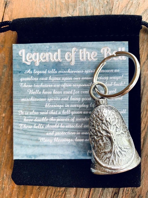 TREE OF LIFE GUARDIAN Bell of Good Luck gift fortune pet keychain £15. ...