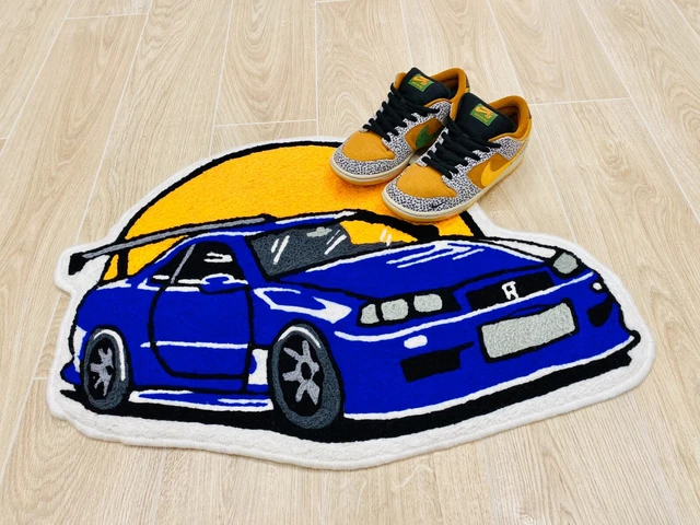 NISSAN GT-R R35 Nismo JDM Premium Area Living Room Rugs Bedroom Carpet ...