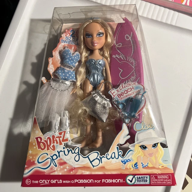 BRATZ SPRING BREAK Beach 2013 DOLL Fashion Set CLOE HOT Pink SURFBOARD ...