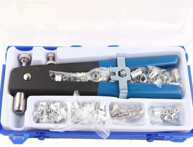 86PC THREADED NUT Rivet Gun M3-M8 Insert Tool Riveter Rivnut Setter ...