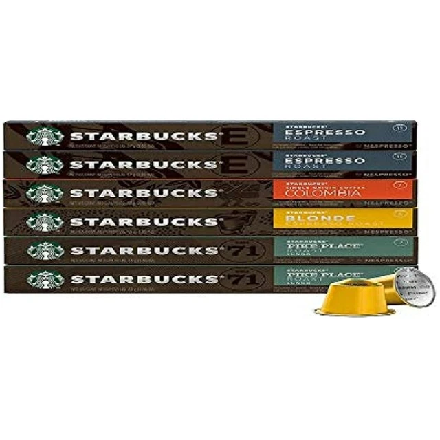STARBUCKS BY NESPRESSO Original Line Variety Pack Capsules, 60 Count £ ...