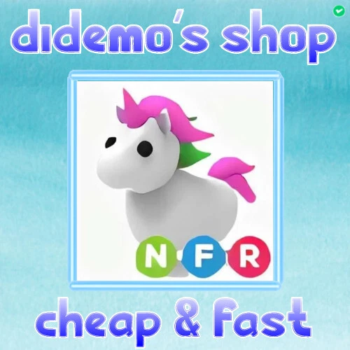 NFR UNICORN (ADOPT Me Roblox) Neon Fly Ride Unicorn Pet - very fast ...