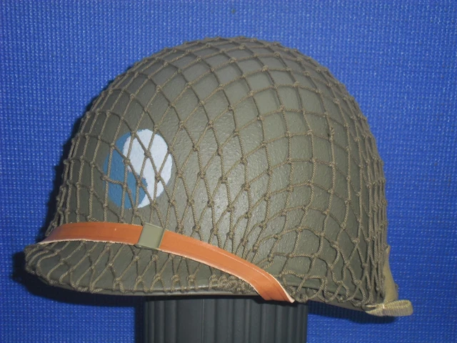 WW2 HELMET - US M1 Front Seam Fixed Bales - 29 Inf Div EUR 330,54 ...