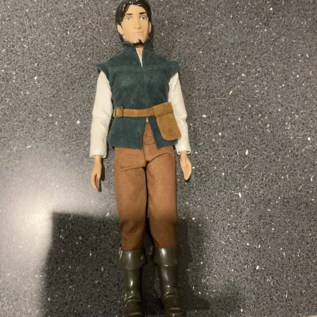 DISNEY STORE FLYNN Rider Doll From Tangled Prince Shop Disney Rapunzel ...