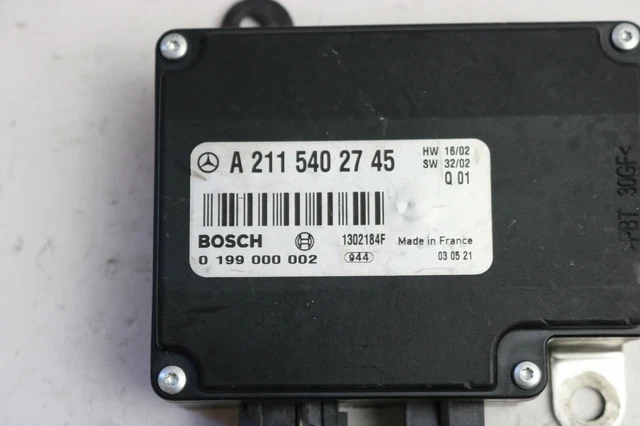 MERCEDES BENZ W211 Steuergerät Batterie A2115402745 Bosch 0199000002 ...