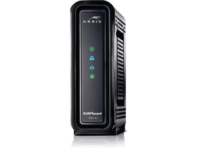 ARRIS SURFBOARD SB6190 DOCSIS 3.0 32 x 8 Gigabit Cable Modem (Black ...
