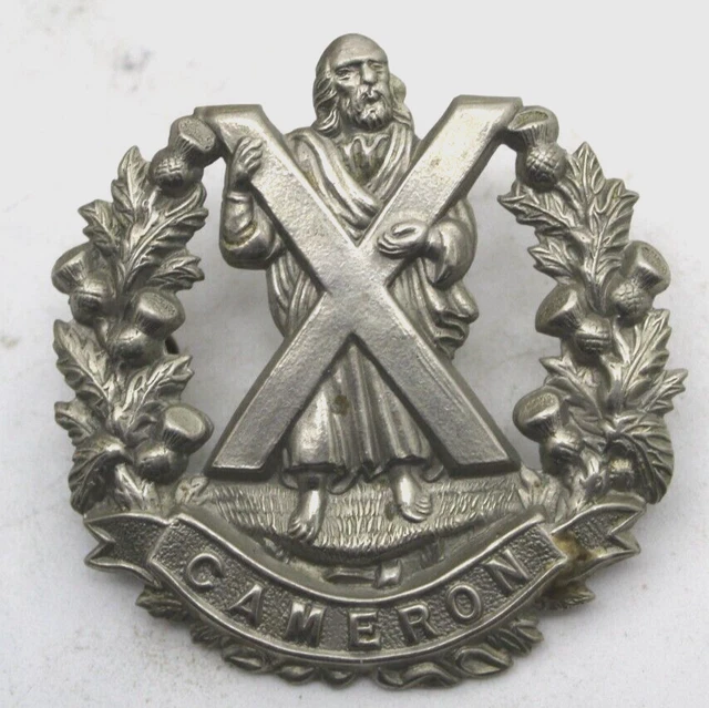 WW2 QUEENS OWN Cameron Highlanders Regiment Cap Badge £19.95 - PicClick UK