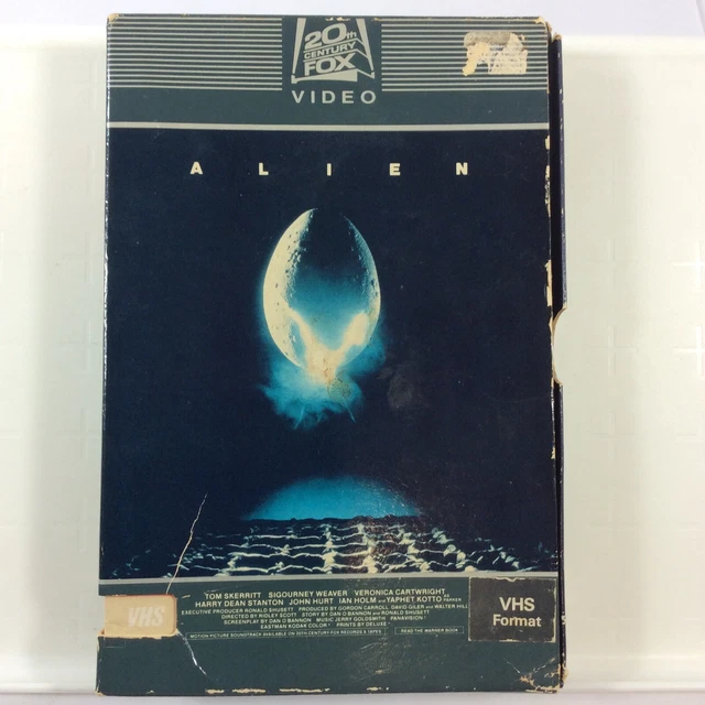 ALIEN VHS TOM Skerritt 20th Century FOX Big Box Side Out Tape 1979 1982 ...