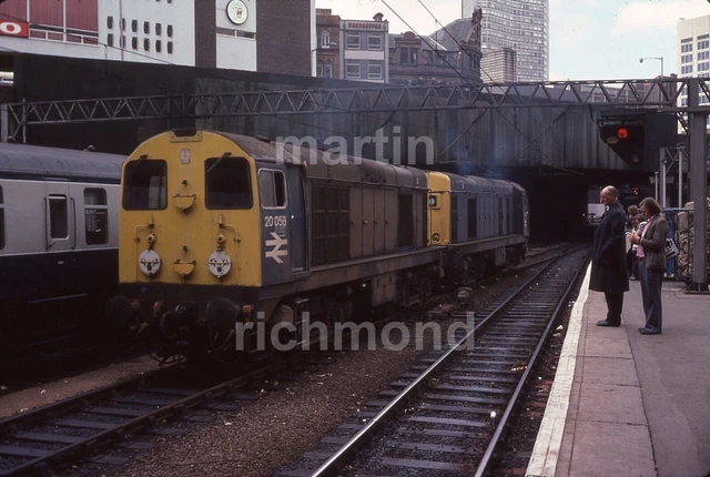 BIRMINGHAM NEW STREET Class 20 20058 & 20208 1979 Kodachrome 35mm Slide ...