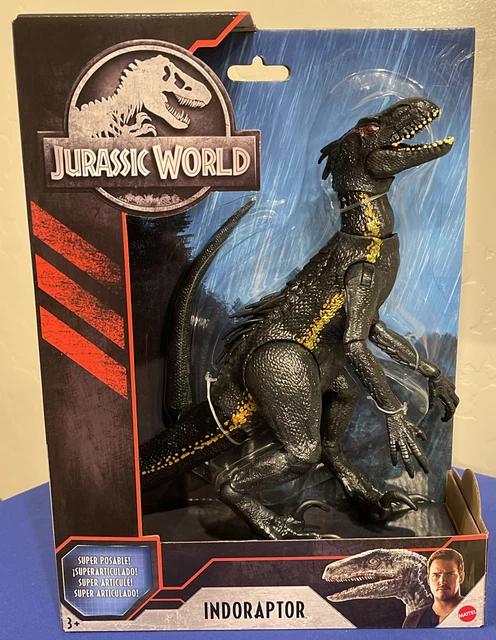 JURASSIC WORLD FALLEN Kingdom Super Posable INDORAPTOR Mattel 10” £31. ...
