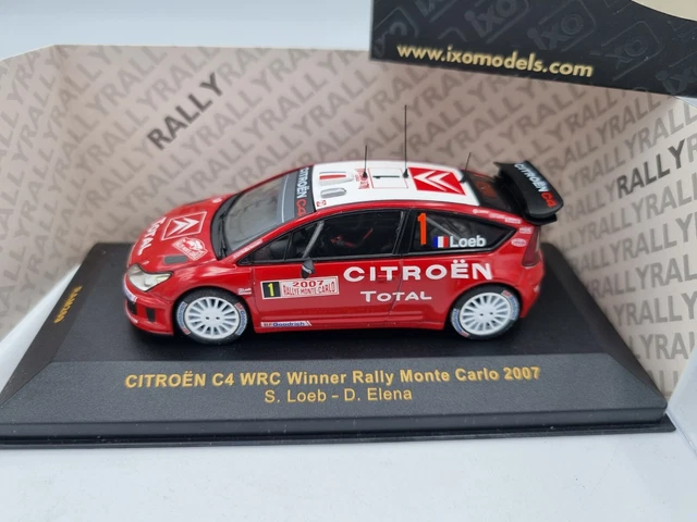 CITROEN C4 WRC Winner Rallye Monte Carlo 2007 #1 Loeb Au 1/43 Ixo Models Ram269 EUR 35,00 ...