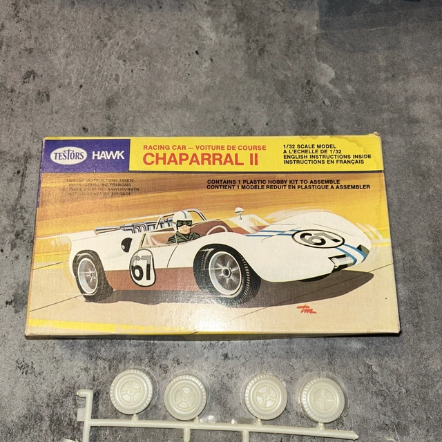 TESTORS #403 HAWK Model Kit Racing Car Chaparral ll 1/32 Boxed RARE ...