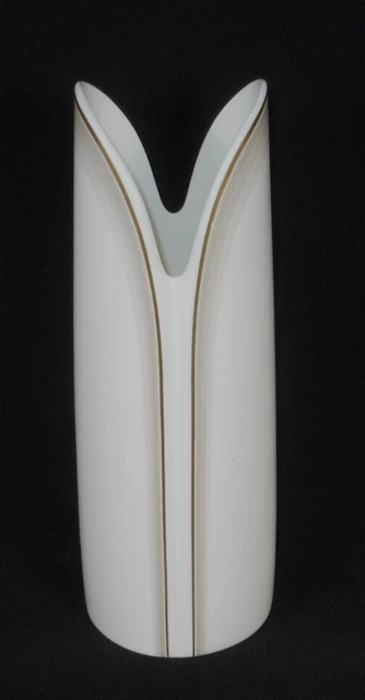 ROYAL DOULTON IMPRESSIONS by Gerald Gulotta Lotus bone china vase. # ...