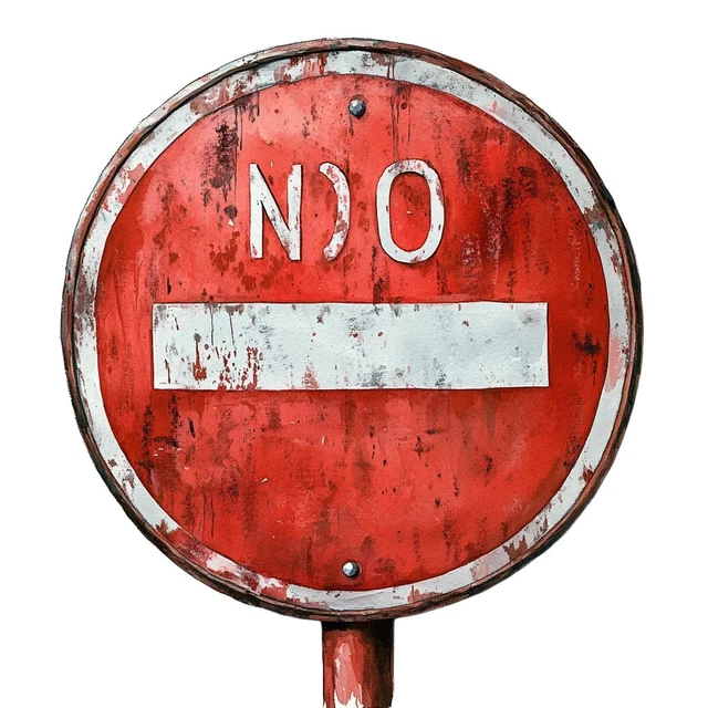 NO ENTRY SIGN V5 Vinyl Car Decal Sticker – Waterproof & UV-Resistant 8 ...