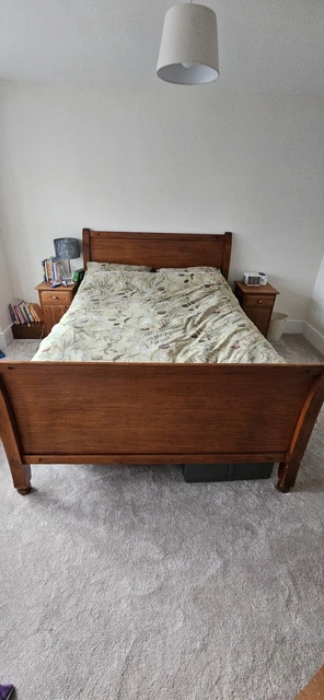 KING SIZE SLEIGH bed frame £182.70 - PicClick UK