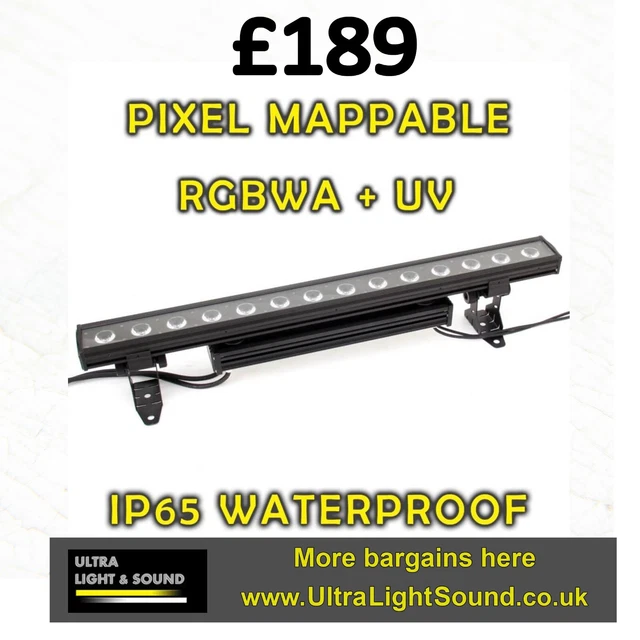 ULSHIM LED PIXEL map batten IP65 suit avolites chamsys or Robe users ...