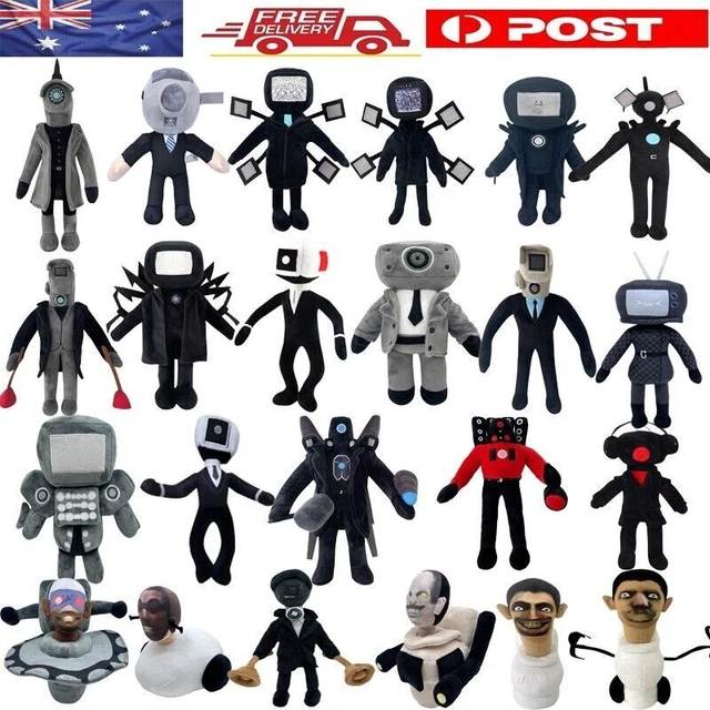 SKIBIDI-TOILET PLUSH TOY Cameraman TV Man Speaker Man Stuffed Doll Toy ...