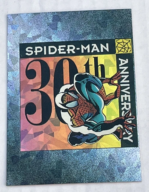 MARVEL (COMIC IMAGES, 1992) Spider-Man 30th Anniversary Prism Holo #P11 ...