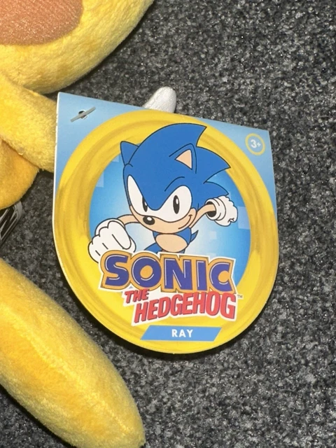 SONIC THE HEDGEHOG Jakks Pacific Ray the Flying Squirrel 9” Plush £31. ...