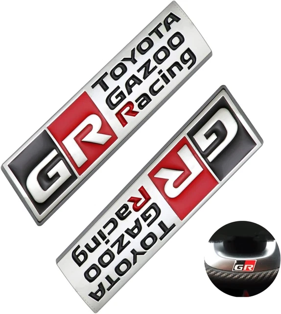 TOYOTA GENUINE GR Back Door Emblem GR Gazoo Racing Badge Waterproof ...