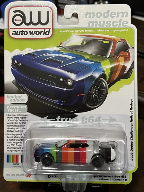 AUTO WORLD (AW) 2024-2023 Dodge Challenger Hellcat Redeye emballage ...