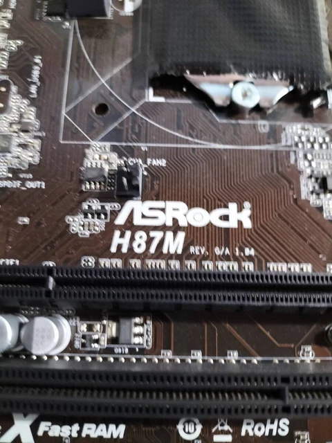 ASROCK H87M LGA1150 H87 MATX MB DDR3 Intel Socket 1150 Tested £99.54 ...