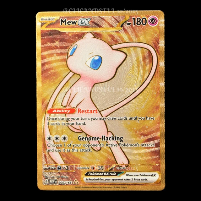 CARTE POKÉMON 151 Mew 205/165 Promo Métal (aky CG Works) - 2023 EUR 60 ...