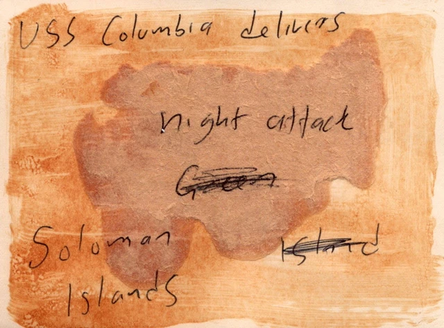 WW2 US NAVY 1943 USS Columbia Solomons Night Attack Original Photo £31. ...