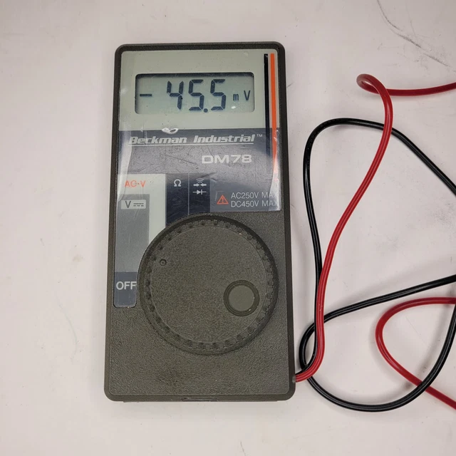 BECKMAN INDUSTRIAL CIRCUITMATE Compact Digital Multimeter Model DM78 ...