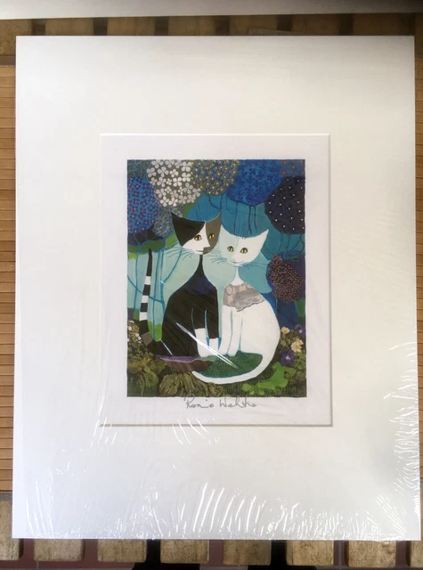 ORIGINAL SIGNIERT ROSINA Wachtmeister Kunstdruck im Passepartout 40x50 #2 EUR 80,00 - PicClick DE