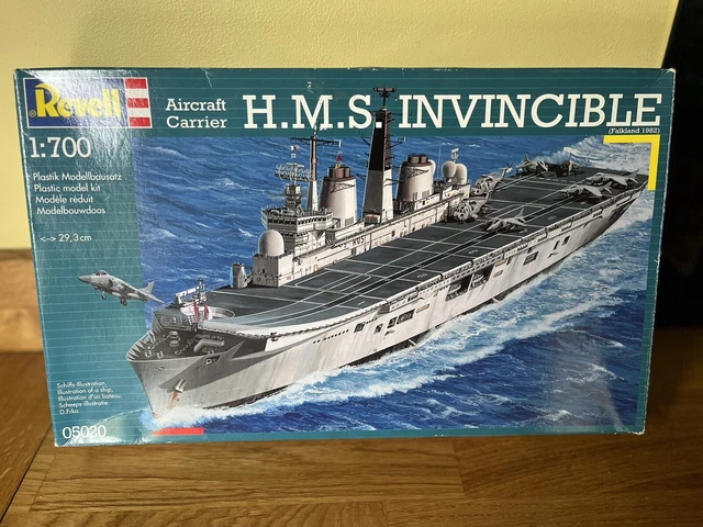 REVELL 1:700 MODEL Kit Aircraft Carrier Hms Invincible 05020 Falklands ...