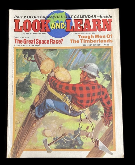 VINTAGE LOOK AND Learn Magazine No.982 Comic Book 3rd Jan 1981 ...