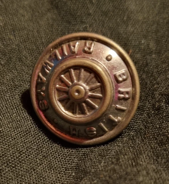 VINTAGE RAILWAYANA - British Railways - Uniform - Metal Button - Gaunt ...